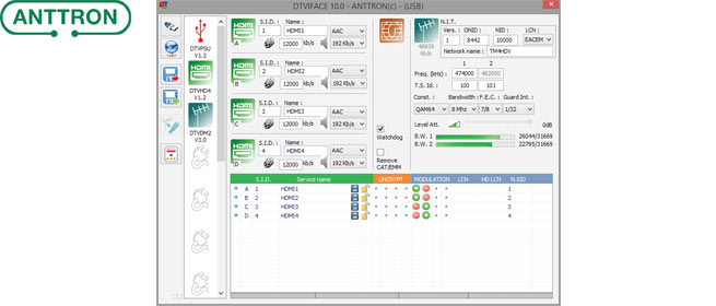 HDMI to DVB-T/C modulator Anttron TM4HDV