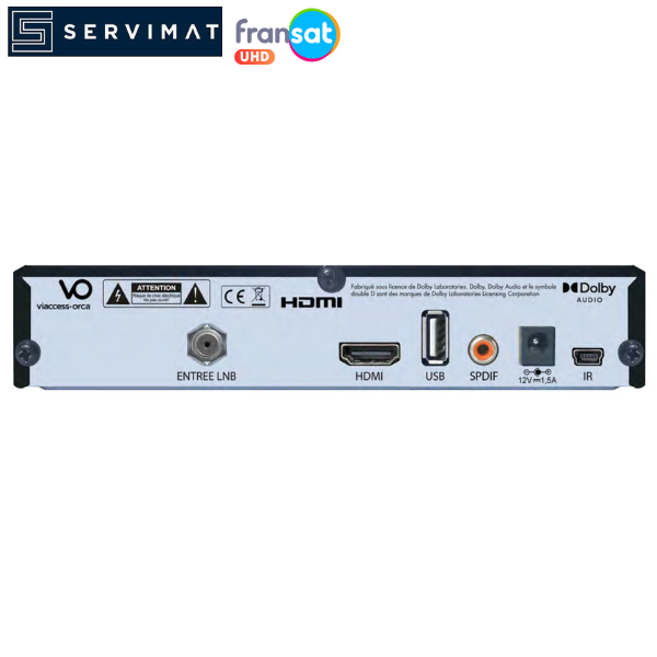 Récepteur satellite Servimat Sirius FRANSAT 4K