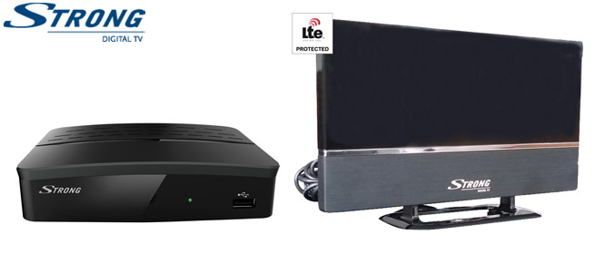 DTT Strong Kit : TV aerial + receiver