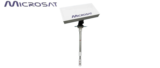 Antenne satellite plane avec mât Microsat MSAT340