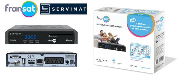 Satellite receiver Servimat Sirius 3 FRANSAT HD