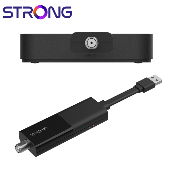 Llave GOOGLE TV & satelite Strong SRT41 4K Ultra HD