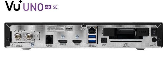 VU+ Uno 4K SE hybrid receiver